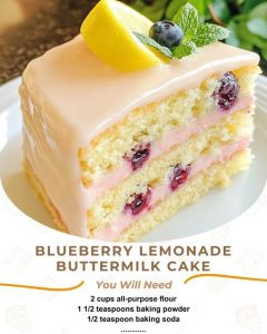 Blueberry Lemonade Buttermilk Cake – Fresh, Tangy & Moist Delight ...